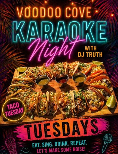 Taco Tuesday Karaoke Night at Voodoo Cove