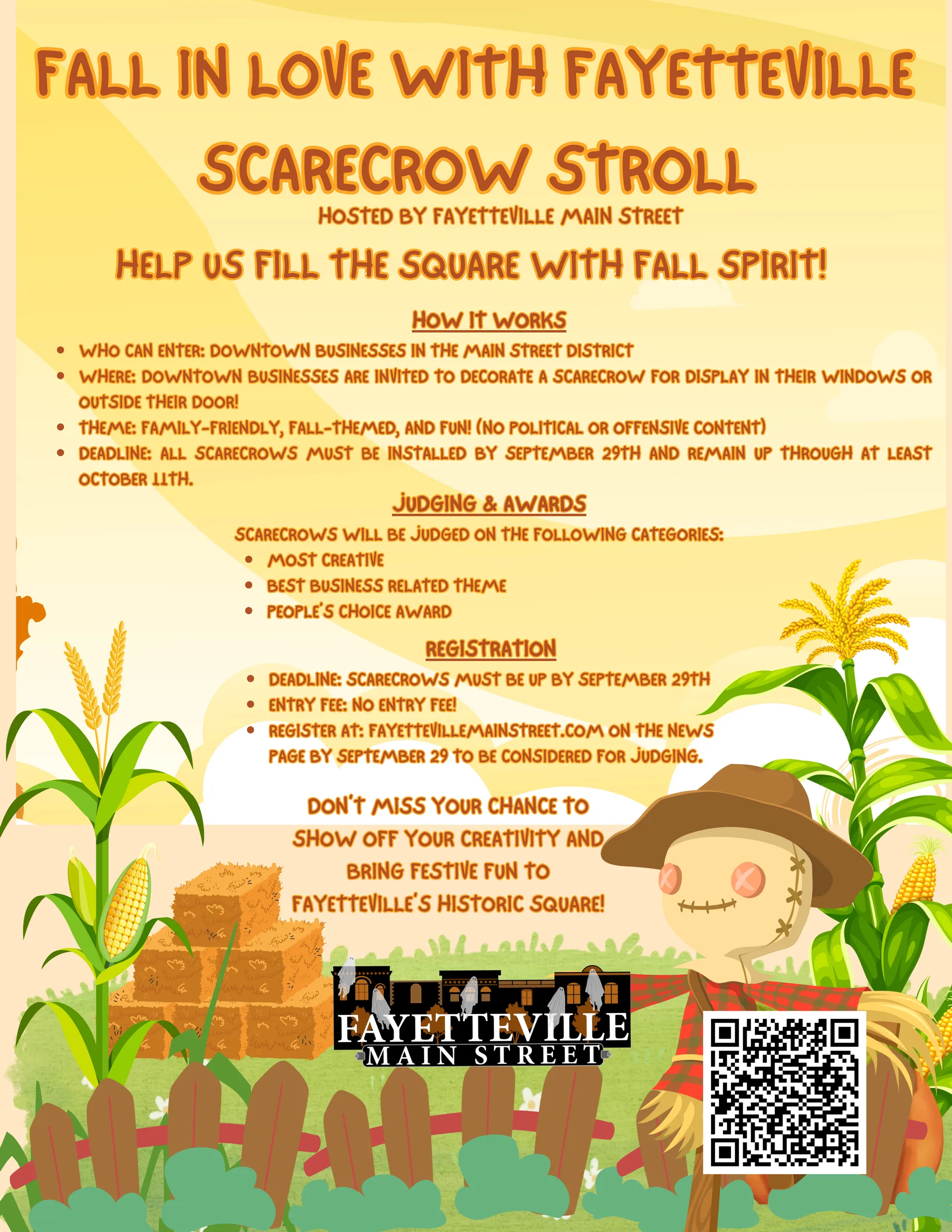 Downtown Scarecrow Stroll