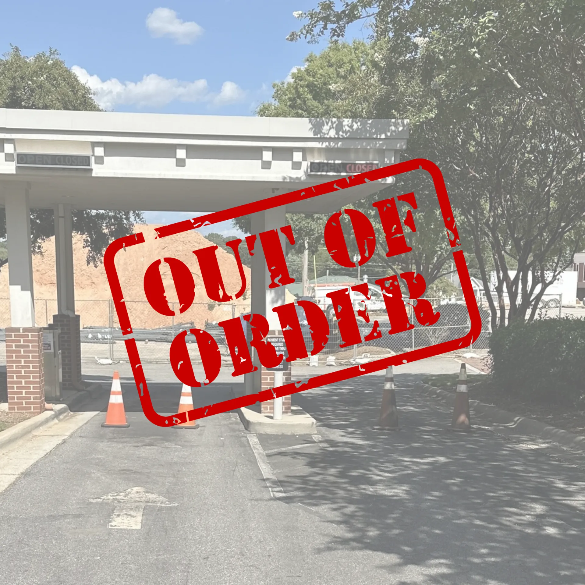 Customer Service Drive-Thru Temporarily Closed
