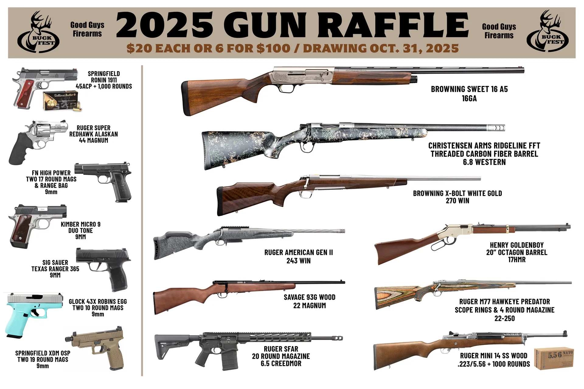 Buckfest Gun Raffle