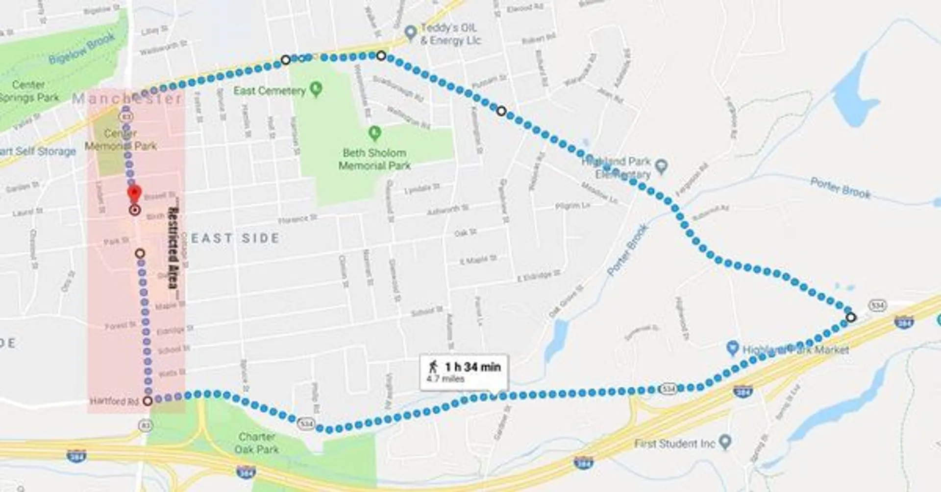 Manchester Road Race : Road Closure Updates