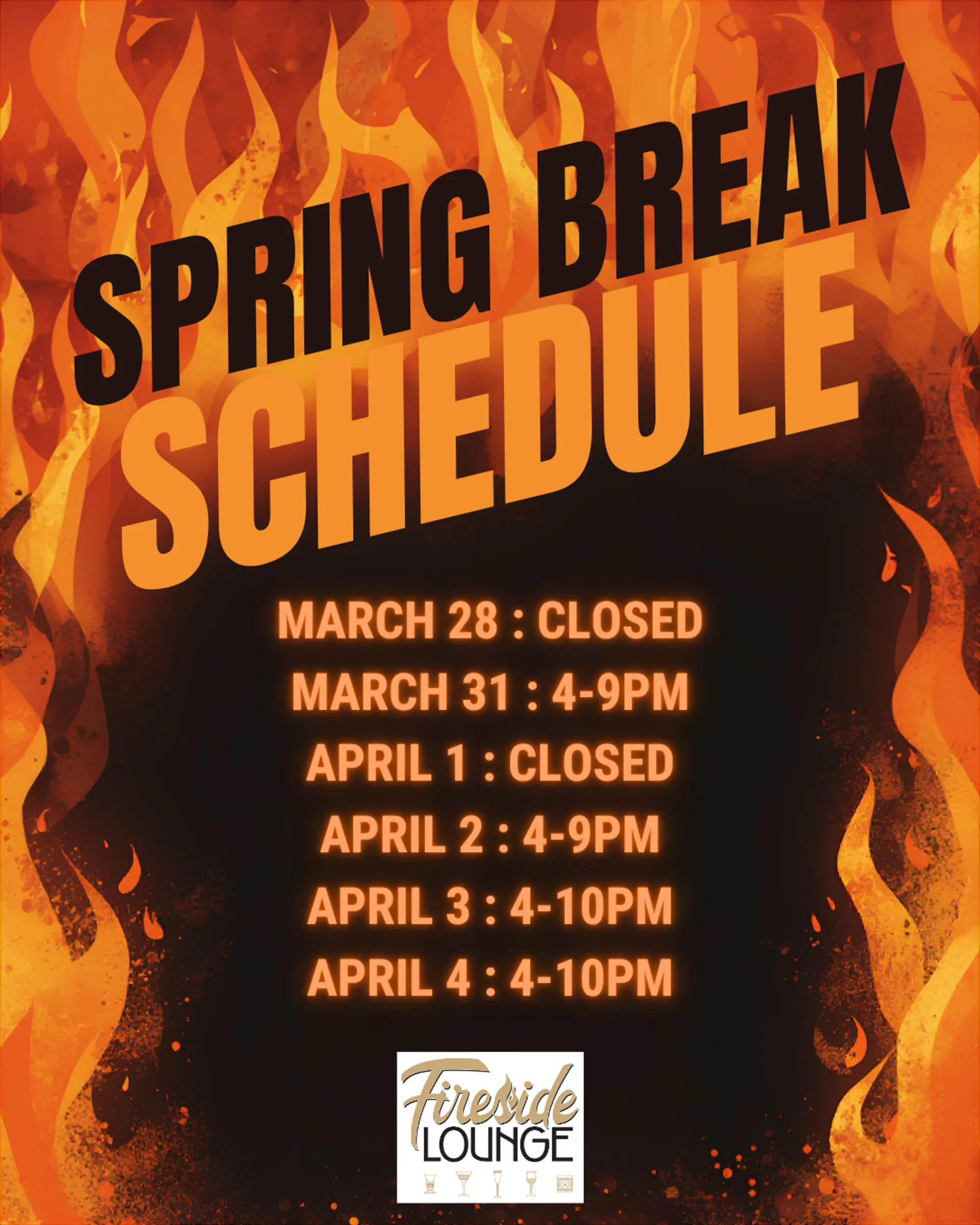 Spring Break Schedule