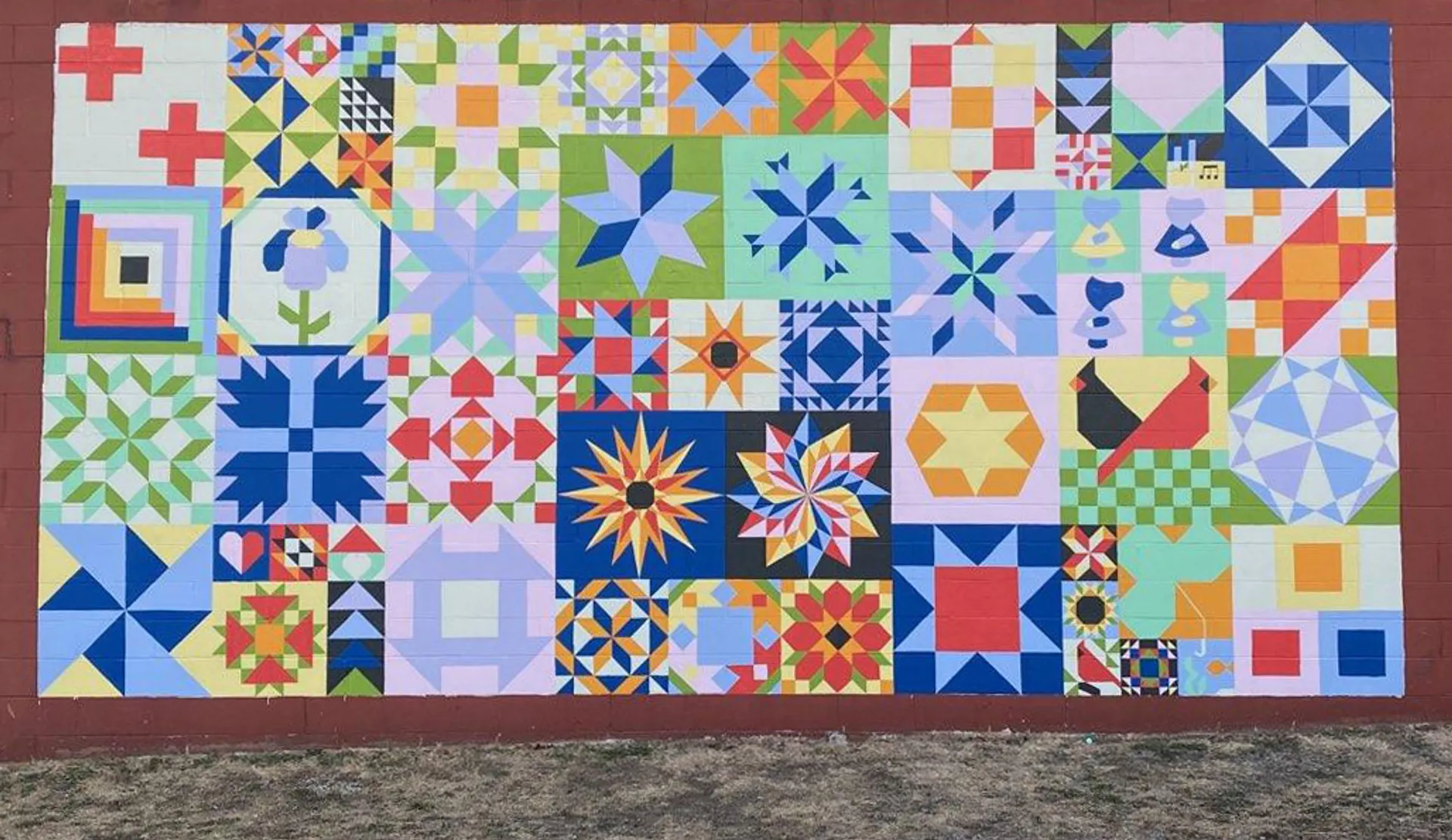 Seneca Sampler Quilt Mural: A Community Story Painted in Color