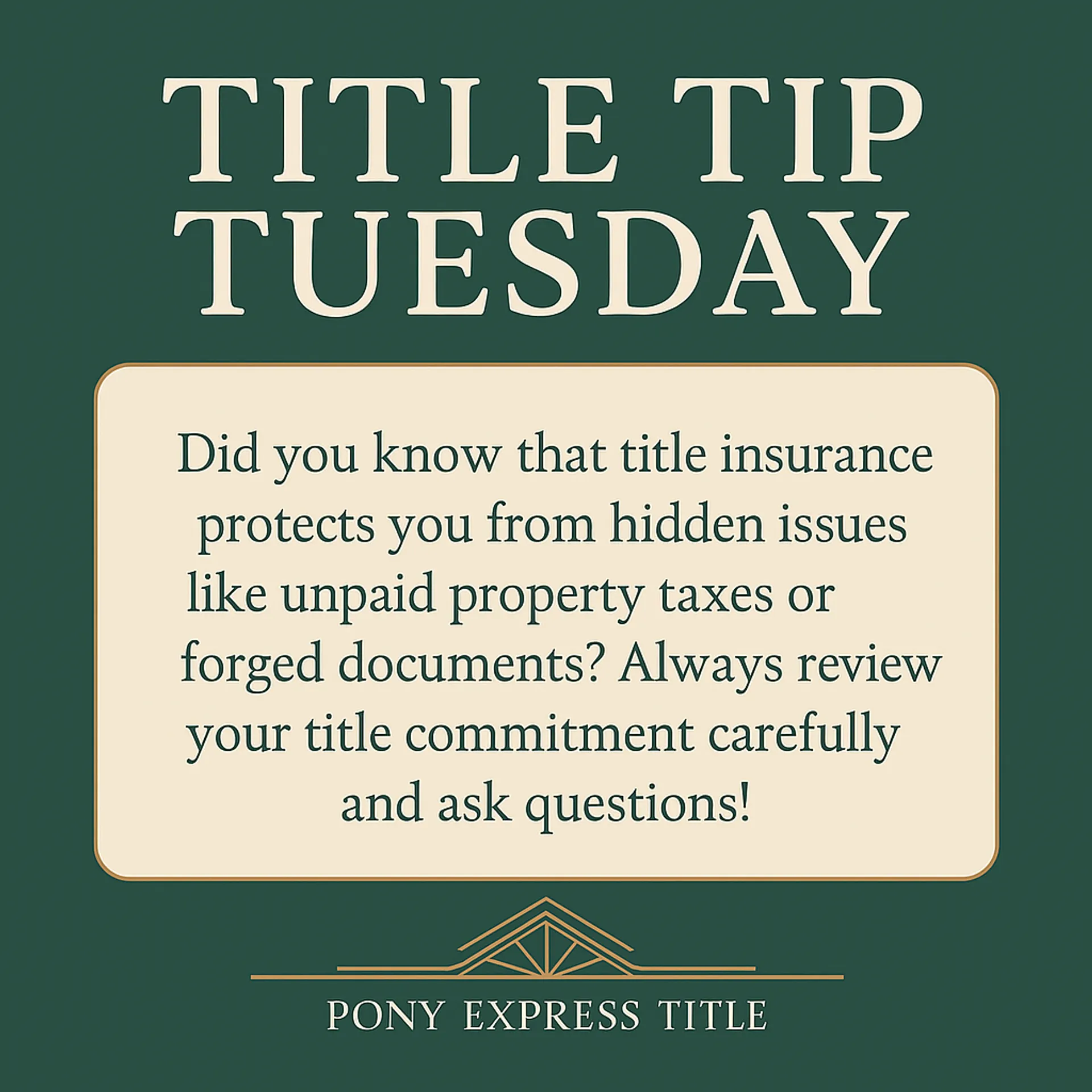 Title Tip Tuesday: Why Title Insurance Is Your Hidden Hero