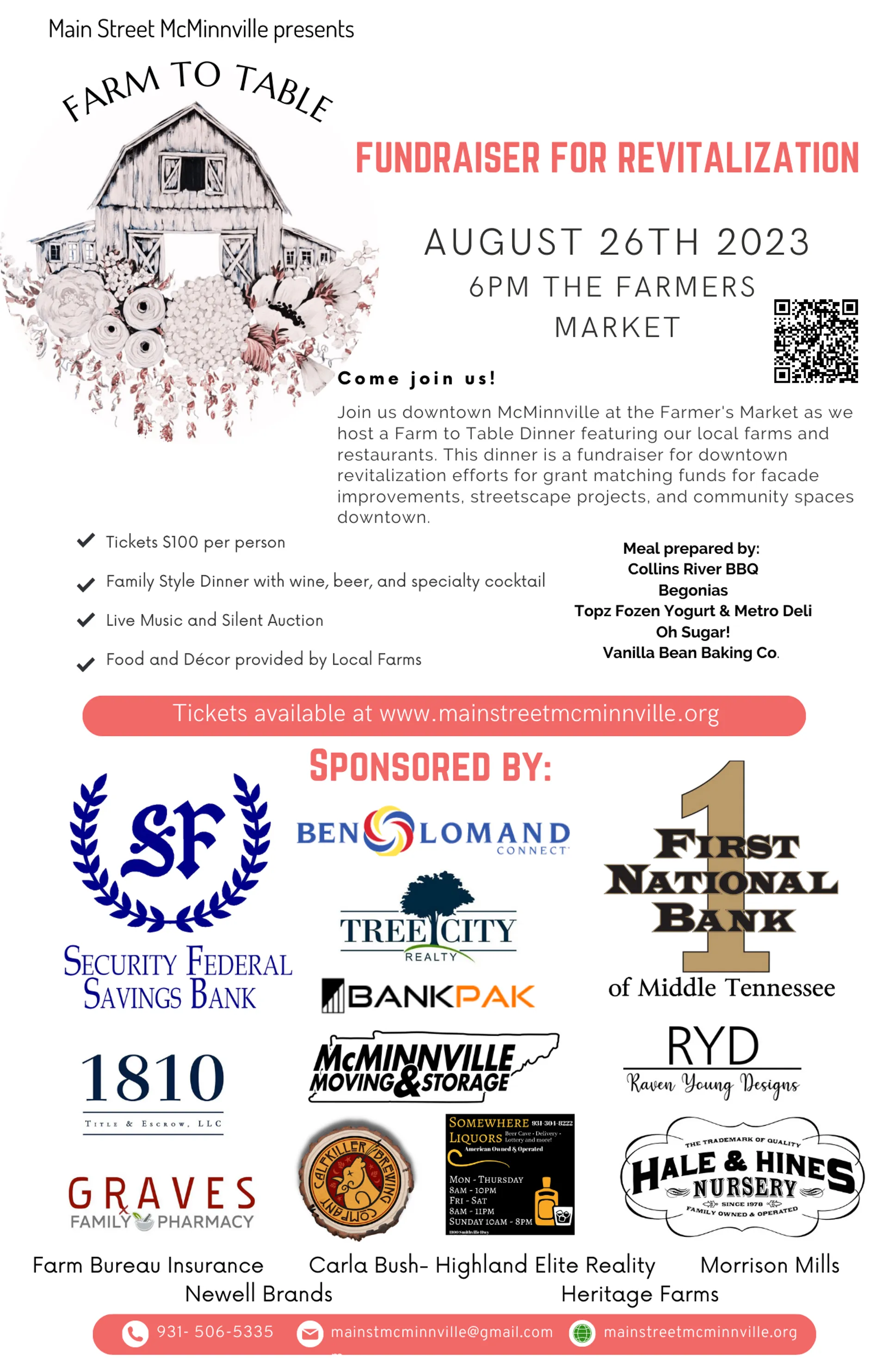 Farm To Table Dinner 2023
