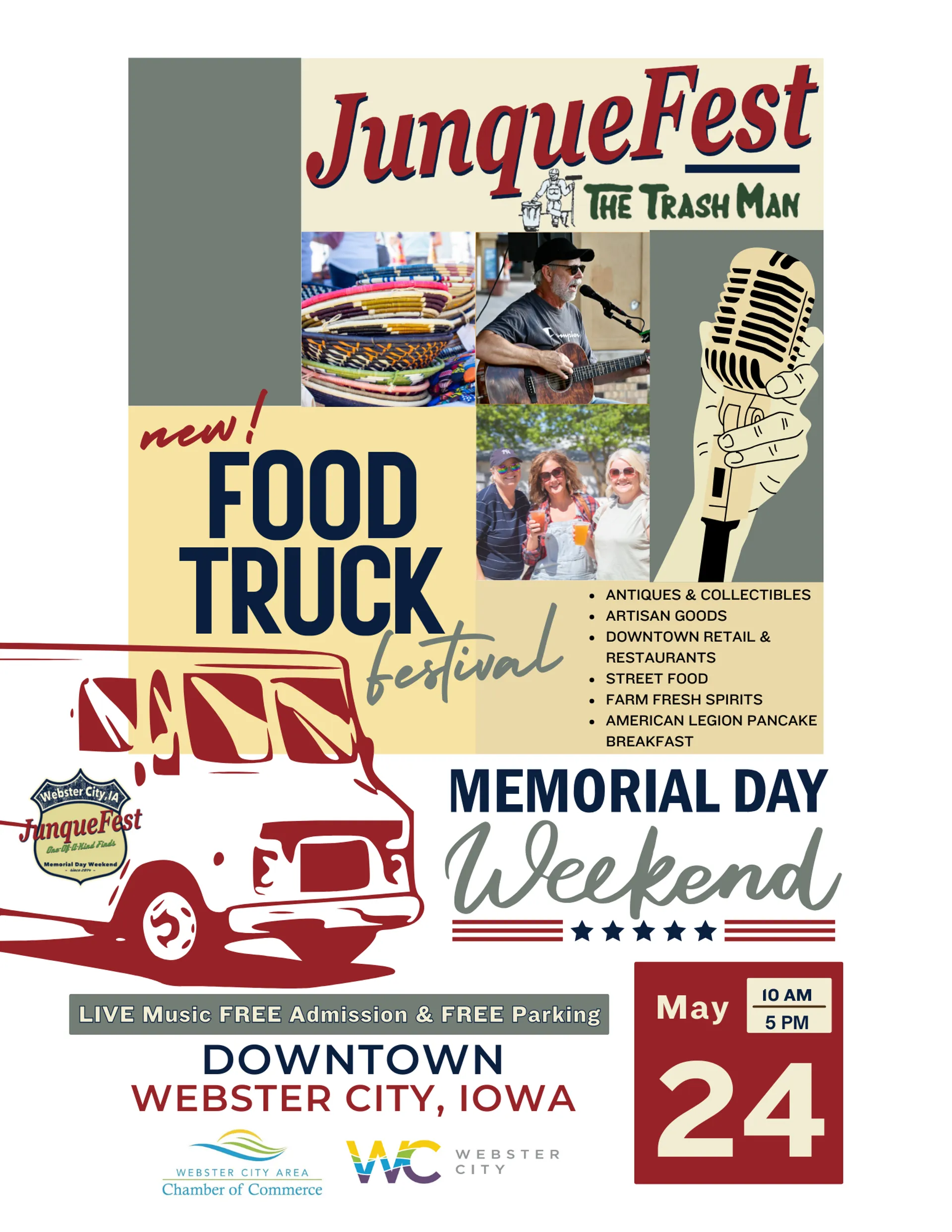 JunqueFest 2025: A Day of Fun, Food, and Finds in Downtown Webster City