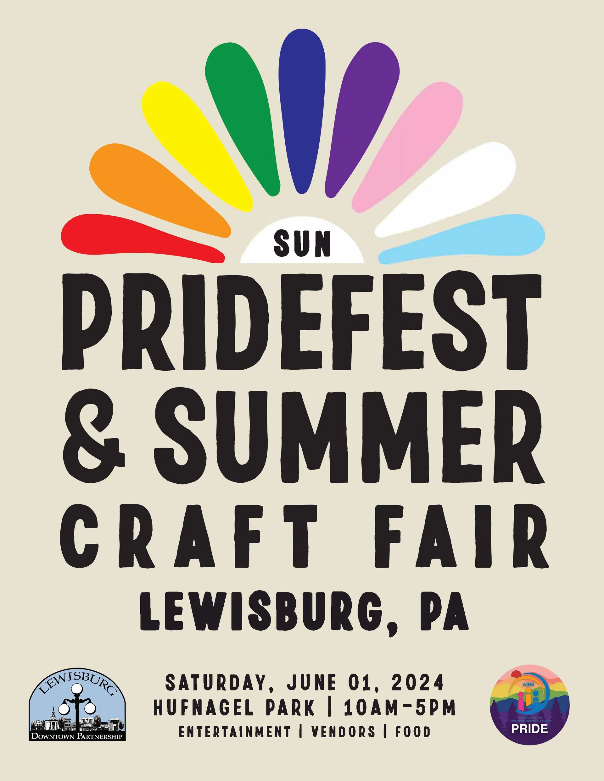 SUN PrideFest & Summer Craft Fair, Downtown Lewisburg, PA